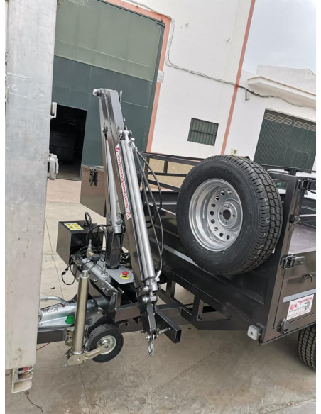 Remolque grua hidráulica articulada